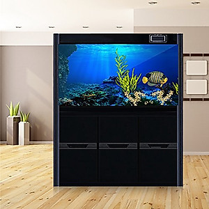 GOTOTOP Aquarium Background 75 Gallon Tank Aquarium Poster Adhesive, Aquarium Background Decoration Seaworld Poster Self-Adhesive Underwater Coral Decor(122 * 50cm)