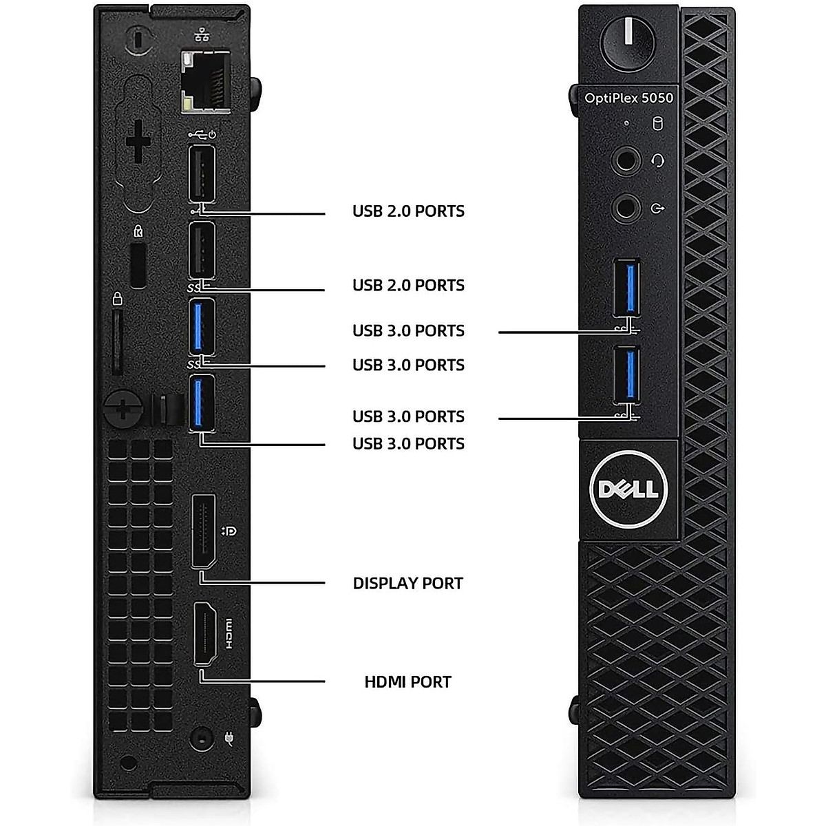 Dell OptiPlex 5050 Micro Form Factor PC Computer, Intel Core i5-7600T, 16GB DDR4, 1TB SSD, Windows 10 Pro (Renewed)