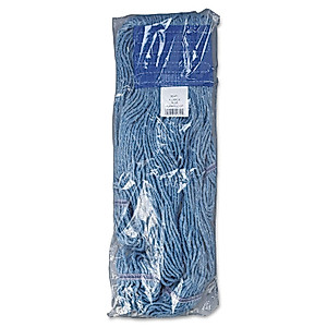 Boardwalk 504BL Mop Head Super Loop Head Cotton/Synthetic Fiber X-Large Blue 12/Carton