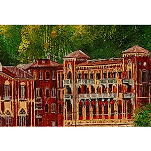 Villa D'Este, Lake Como, Lombardy Italy by Internationally Renowned Painter Yary Dluhos