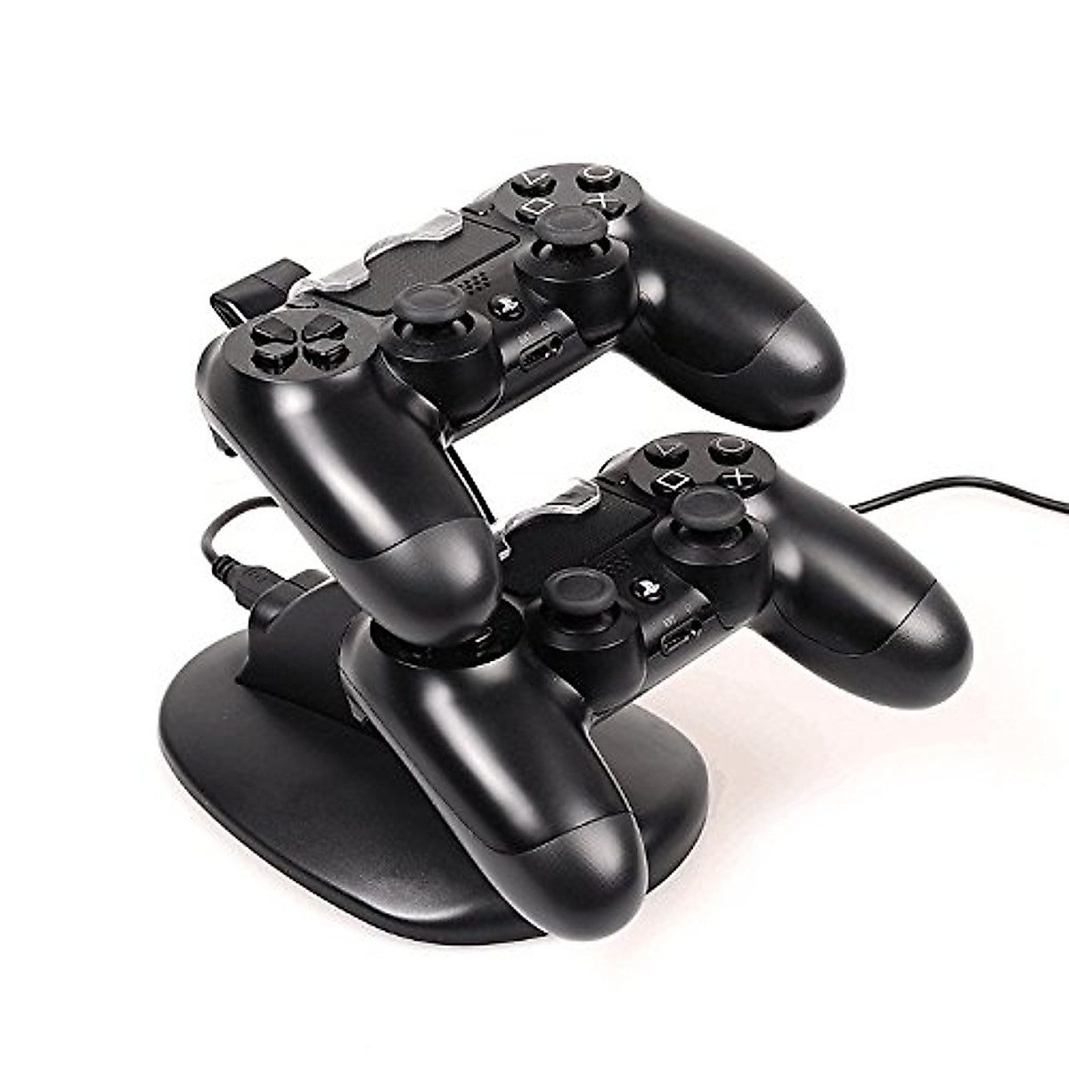 PS4 Controller Charger, Dual USB Fast Charger Charging Station Stand for Sony PlayStation 4/PS4/PS4 Pro/PS4 Slim Controller