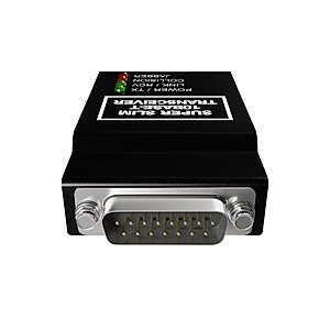10Base-T RJ45 to 10Base-5 DB15M AUI Type Media Converter | Thick Ethernet Adapter to 10BT UTP RJ-45 Transceiver