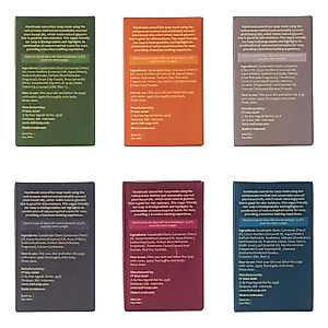 Bali Soap - Masculine Collection Natural Soap Bar, All Natural Mens Soap, Bath Soap & Luxury Gift for Men - Vegan & Handmade Soaps for Face, Hand & Body, 6pc 3.5 Oz Each