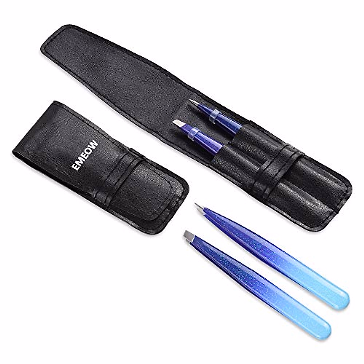 Precision Tweezers Set – Eyebrow Tweezers For Women Professional Stainless Steel Slant Pointed Tweezers For Ingrown Hair Removal, The Best Tweezer For Your Daily Beauty Routine – EMEOW