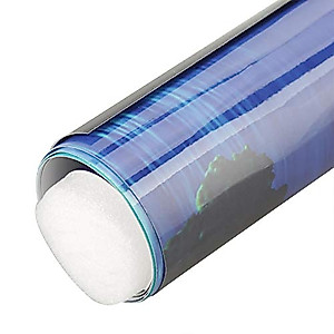 GLOGLOW Aquarium Poster, Effect Underwater Background Sticker Thicken PVC Adhesive Static Cling Backdrop Fish Tank Decorative Paper(61×30cm)