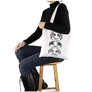 G2TUP ACOTAR Inspired Gift Rhysand Azriel Cassian Reusable Canvas Tote Bag A Court of Thorns and Roses Shopping Bag Bat Boys Fan Club Gift (Rhysand Azriel Cassian Handbag)