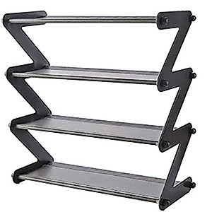 DINGZZ Shoe Rack, Metal DIY Shoe Rack,Shoe Rack Metal Multi-Tier Creative Shape Multi-Purpose Shoe Rack