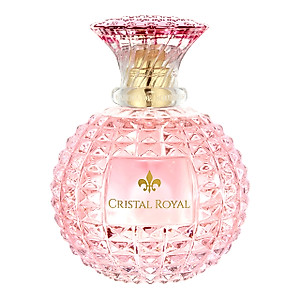 Princesse Marina de Bourbon Cristal Royal Rose Eau de Parfum for Women - Opens with Rose, Lemon and Pear - Blended with Peach, Freesia and Violet - For Joyful and Radiant Ladies - 3.4 oz