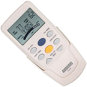 Anderic Replacement FAN-9T with FAN TIMER key Thermostatic Remote Control for Hampton Bay Ceiling Fans - FAN9T (FCC ID: L3HFAN9T, PN: FAN9T)