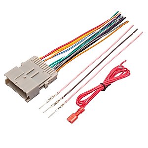 RED WOLF Stereo Wiring Harness Fit for 2002-2008 GMC Envoy Sierra Chevy Silverado Impala Aftermarket Stereo Radio Wire Cable Connector Adapter