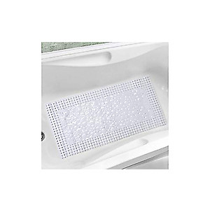 Popular Bath Bubbles-N-Circles Tub Mat, 20x40, White