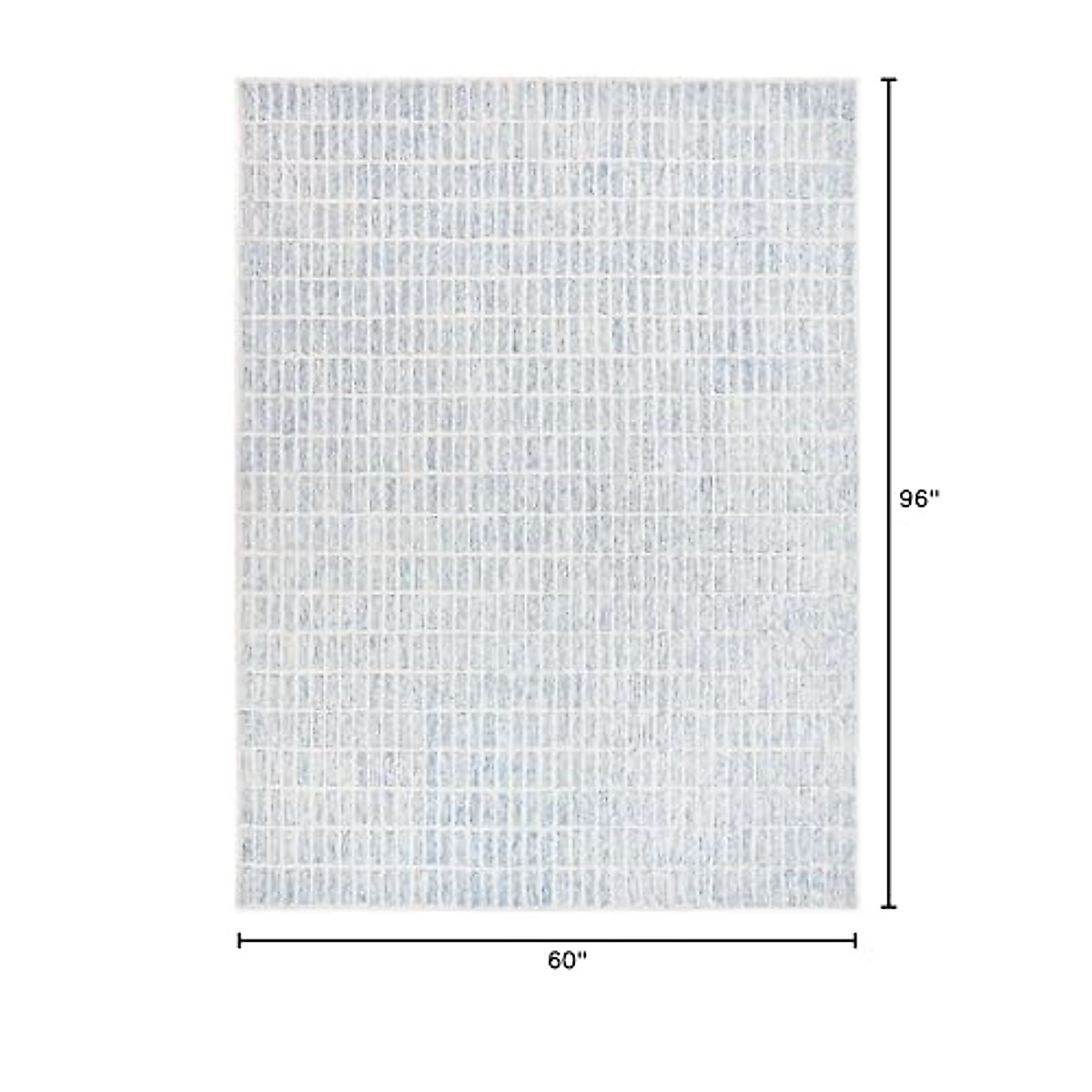Capitola Hand-Tufted Wool Area Rug, Living Room deocr PB Modern Designer Carpet, (Sky Blue, 8x10 feet)