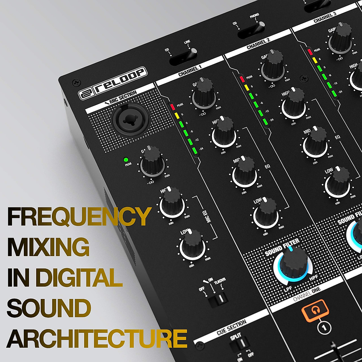 Reloop RMX-44BT 4-Channel Bluetooth DJ Club Mixer