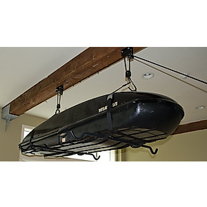 Seattle Sports Sherpak Hoist Pulley Ceiling Storage System - Great for Hanging Kayaks, Bikes, Etc in Your Garage