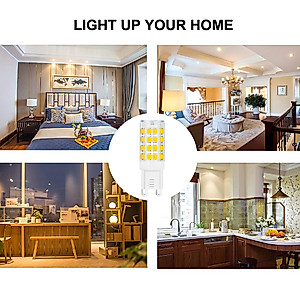 SumVibe G9 LED Bulb 5W, 40W G9 Halogen Bulb Replacement, 420LM, Warm White 3000K, AC100V-240V, G9 Base Non-Dimmable Light Bulbs, 12-Pack