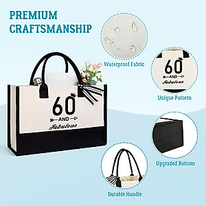 60th Birthday Gifts for Women, Happy 60 Birthday Presents Gift Ideas for Woman Mom Grandma Friends Sister, Funny 60 Year Old Gifts Baskets Box from Mothers Daughter Wife Her, Unique Bag Wine Bday Gift