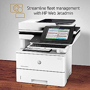 HP LaserJet Enterprise Flow MFP M527z Wireless Multifunction, Copy/Fax/Print/Scan F2A78A BGJ (Renewed)