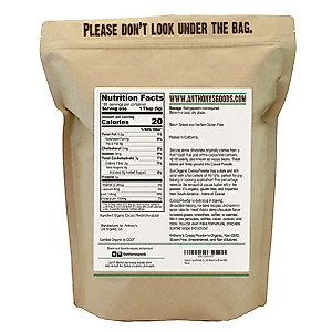 Anthony's Organic Cocoa Powder, 2 lb, Gluten Free, Non GMO