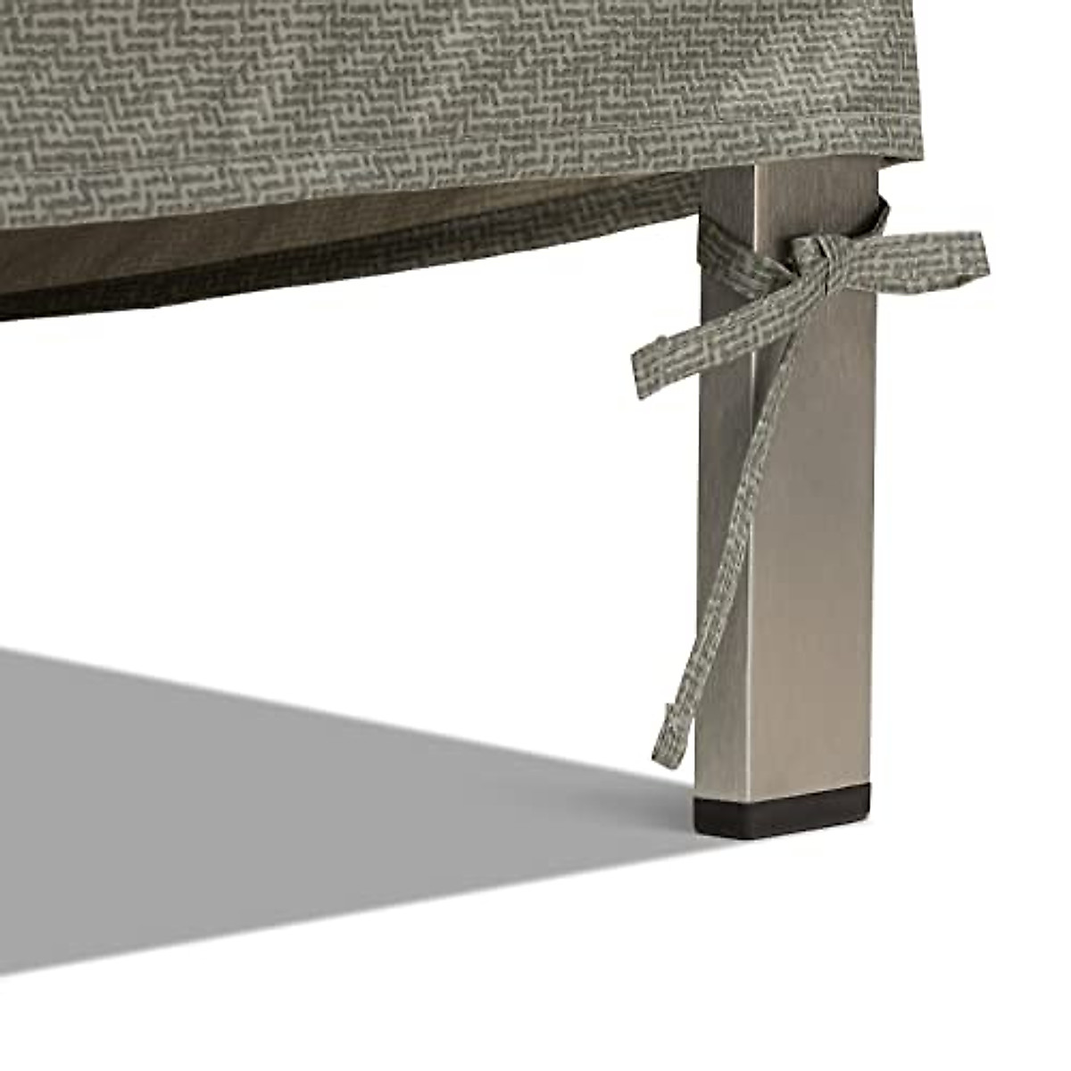 Duck Covers Weekend Water-Resistant Outdoor Round Table & Chair Cover with Integrated Duck Dome, 106 x 32 Inch, Moon Rock, Patio Covers for Outdoor Furniture