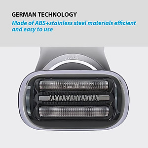 53B Replacement Electric Shaver Replacement Head for Br-aun Series 5/6 Br-aun Shaver 53B 50-R1000S/50-B1300S 6075Cc 6020S (Black)