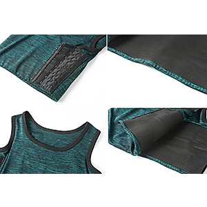 JARAZIN Women Tomboy Elastic Band Colors Chest Binder Tank Top (Medium, Green)