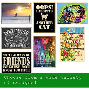 SJT ENTERPRISES, INC. You are My Sunshine - Wood Fridge Kitchen Magnet Featuring The Artwork of Ampersand - Made in USA - Measures 2.5" x 3.5" (SJT15052)