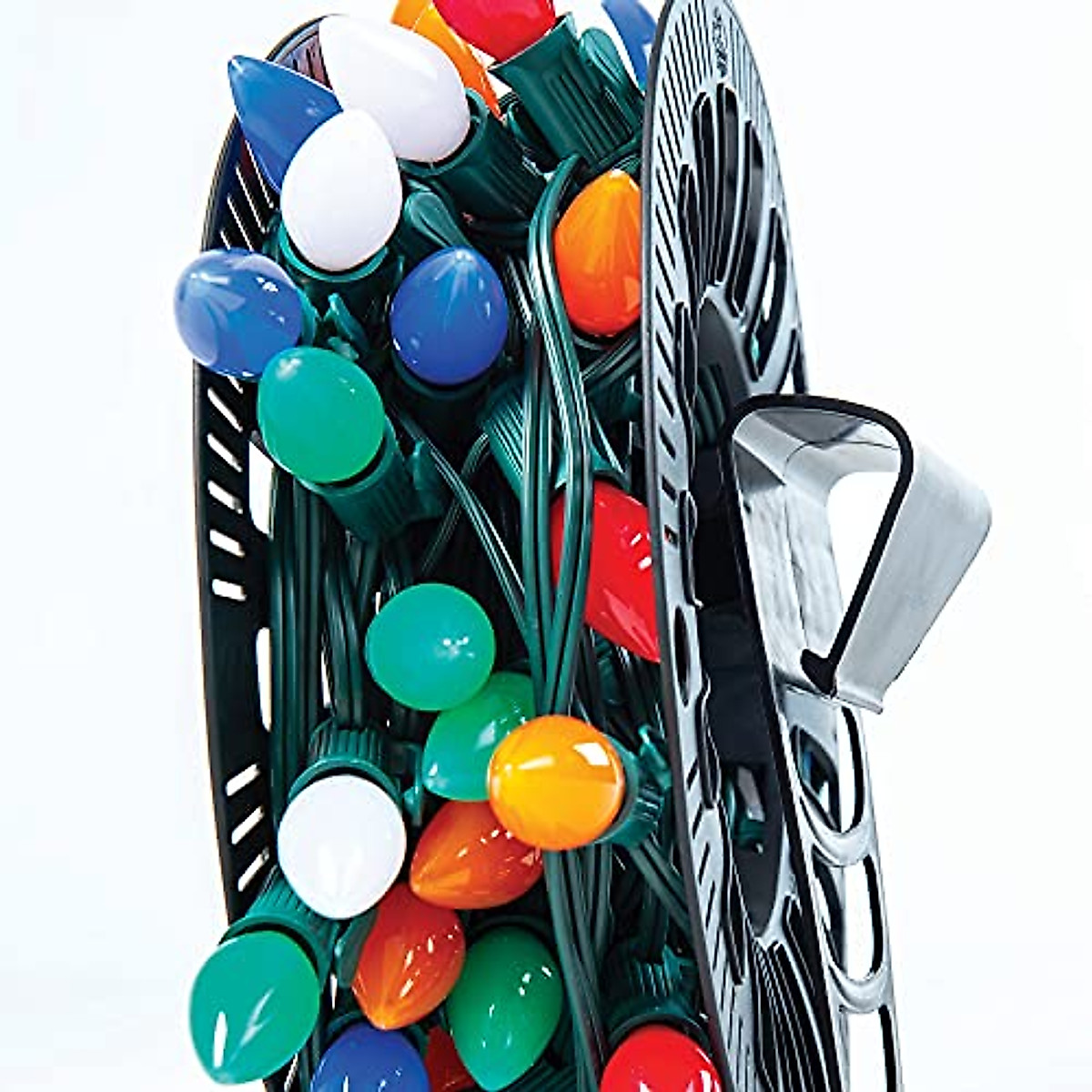 Santa's Bags [Wire and Christmas Lighting Storage Bag] - Install N Store Light Storage Reels and Wire Spool - Includes 3 Spools, a Hanging Hook, and a Zipper Bag