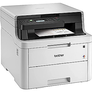 Brother Color HL-L3290CDW Compact Wireless Digital LED All-in-One Laser Printer for Office, White - Print Copy Scan - 25 ppm, 2400 x 600 dpi, 8.5 x 14, 512MB Memory, Auto Duplex Printing, 250 Sheet