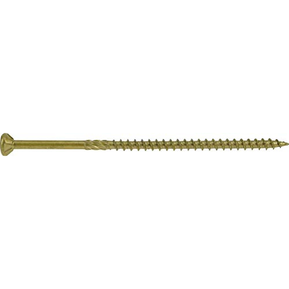 Power Pro 48616 Wood Screws, #10 x 4-1/2", Premium Outdoor Deck Screws, Rust Resistant, Epoxy Coated Bronze, 5lb Tub, 237 pcs