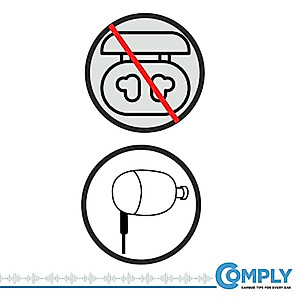 COMPLY Isolation Plus Replacement Noise Reducing Earbud Tips with WaxGuard for SONY MDR-XB50AP, XBA-Z5, MDR-EX1000, XBA-A2, MDR-EX1000, WI-1000X, WI-C-400, and More Earphones (S/M/L, 3 Pairs)