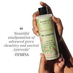 DAUGHTER EARTH The Shampoo With Purple Rice & Quinoa For Nourishment & Hairfall Rescue With Dandruff & Frizzy Hair | Gentle Cleanser For Scalp & Hair For Softer Stronger and Fuller Feel | 250 ml