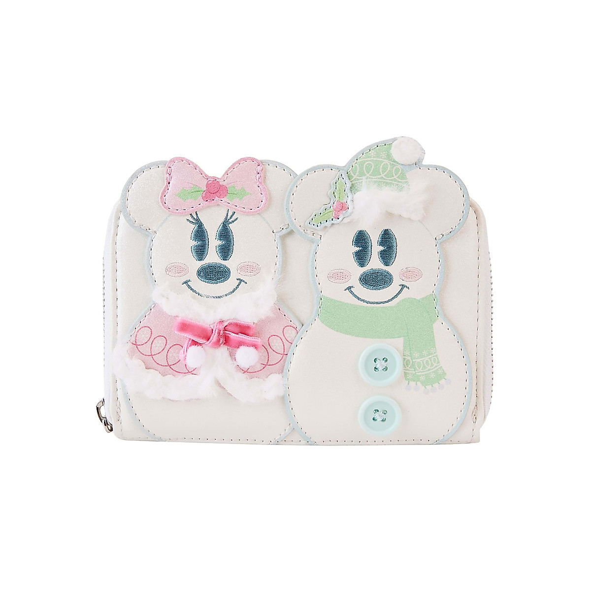 Loungefly Disney Mickey & Minnie Pastel Snowman Wallet Disney Standard