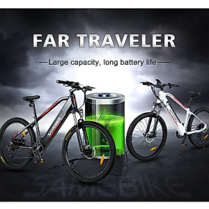 SAMEBIKE 27.5" Electric Bike for Adults 500W E bike Commuter Electric Mountain Bike 22-24MPH Electric Bicycle with 48V 13AH Removable Battery,Up to 60 Miles Password-settable display