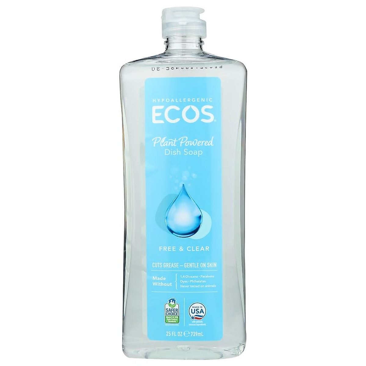 ECOS (NOT A CASE) Dishmate Dish Liquid Free and Clear