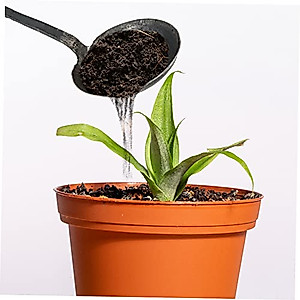 GANAZONO Forged Iron Spoon Mini Scoop Potting Scoop Garden Tractor Scoop Multitools Vegetable Planting Tools High Carbon Steel Spoon Cultivation Feeding Spoon Forging Dark Grey Bath Salt