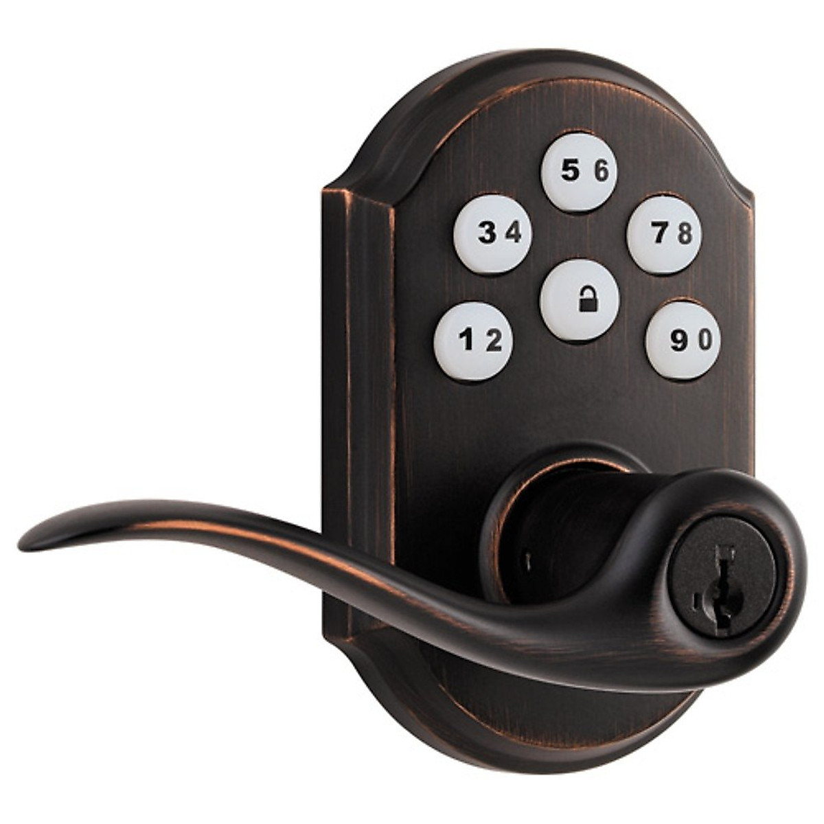 Kwikset 99120-038 Smartcode 912 Z-Wave Plus Leverset, Venetian Bronze