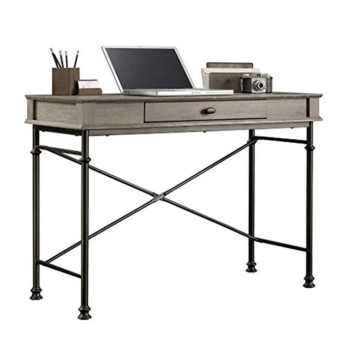 Sauder Canal Street Console Desk, Northern Oak finish