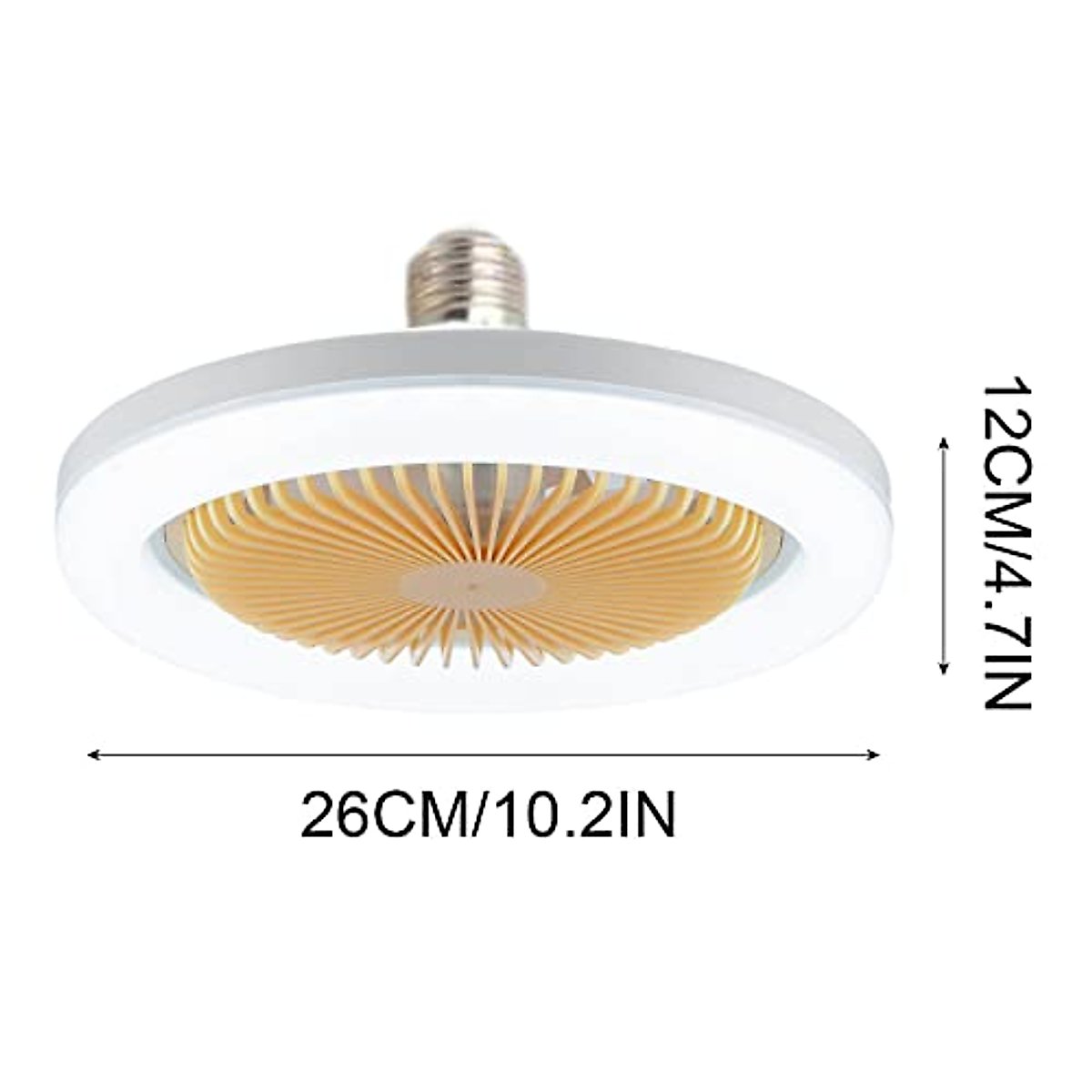 ADUMIX Upgraded Ceiling F𝐚ns with Lights - Low Profile Enclosed Ceiling F𝐚n Bladeless, with Remote Control LED Dimming Multi-Speed Invisible Blades Timing, Home Decor Ceiling F𝐚n