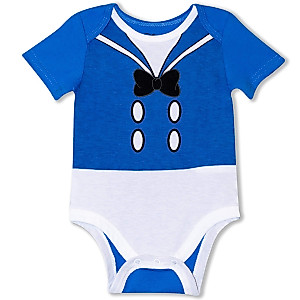 Disney Mickey Mouse, Lion King, and Winnie the Pooh Baby Boys 5 Pack Bodysuits for Newborn and Infants
