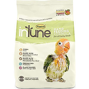 Higgins Intune Natural Hand Feeding Baby Bird Food, 5 lb