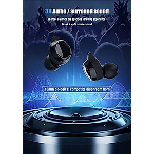 Wireless Earbuds, Bluetooth 5.3 Headset with Dual LED Display, in-Ear Bluetooth Earphones IP7 Waterproof Headphones for Sport,Workout,Gaming