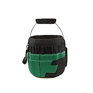 XHSP Gardening Tools Bucket Bag with 42 Pockets-Outdoor Multifunctional Better Sturdy Oxford/Canvas for Women Men
