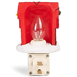 Peanuts 4.25 Inch Tall Snoopy Joe Cool Night Light Christmas Doghouse