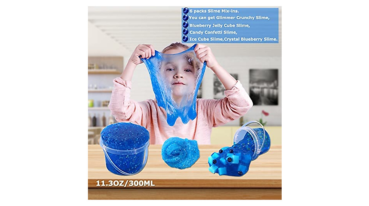 Delightful Blueberry Slime with Fun Add-ins for Kids