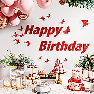 FunStick Ruby Red Glitter Wallpaper Sparkle Glitter Peel and Stick Wallpaper Red Glitter Contact Paper Self Adhesive Removable Glitter Fabric Wallpaper for Bedroom Cabinets Dresser Decor 15.8"x78.8"