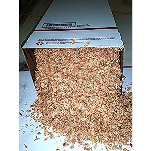1 Full box of Red Oak wood shavings. 100% all natural wood curls