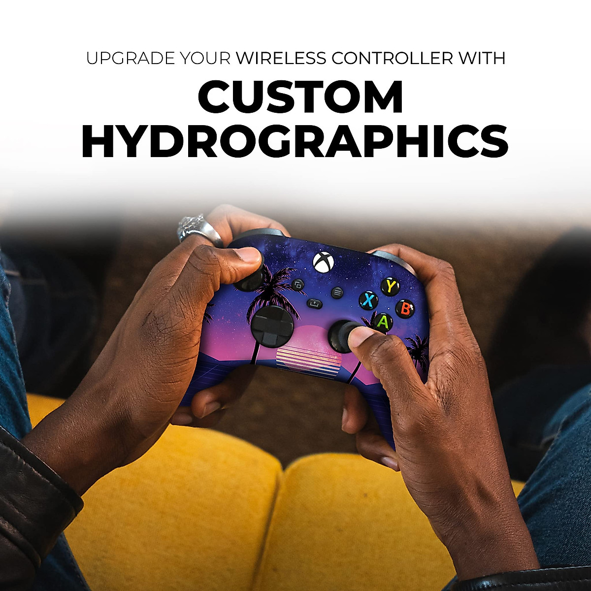 Original X-box Wireless Controller Special Edition Customized by DreamController Compatible with X-box One S/X-box Series X/S & Windows 10 Made with Advanced HydroDip Print Technology(Not Just a Skin)