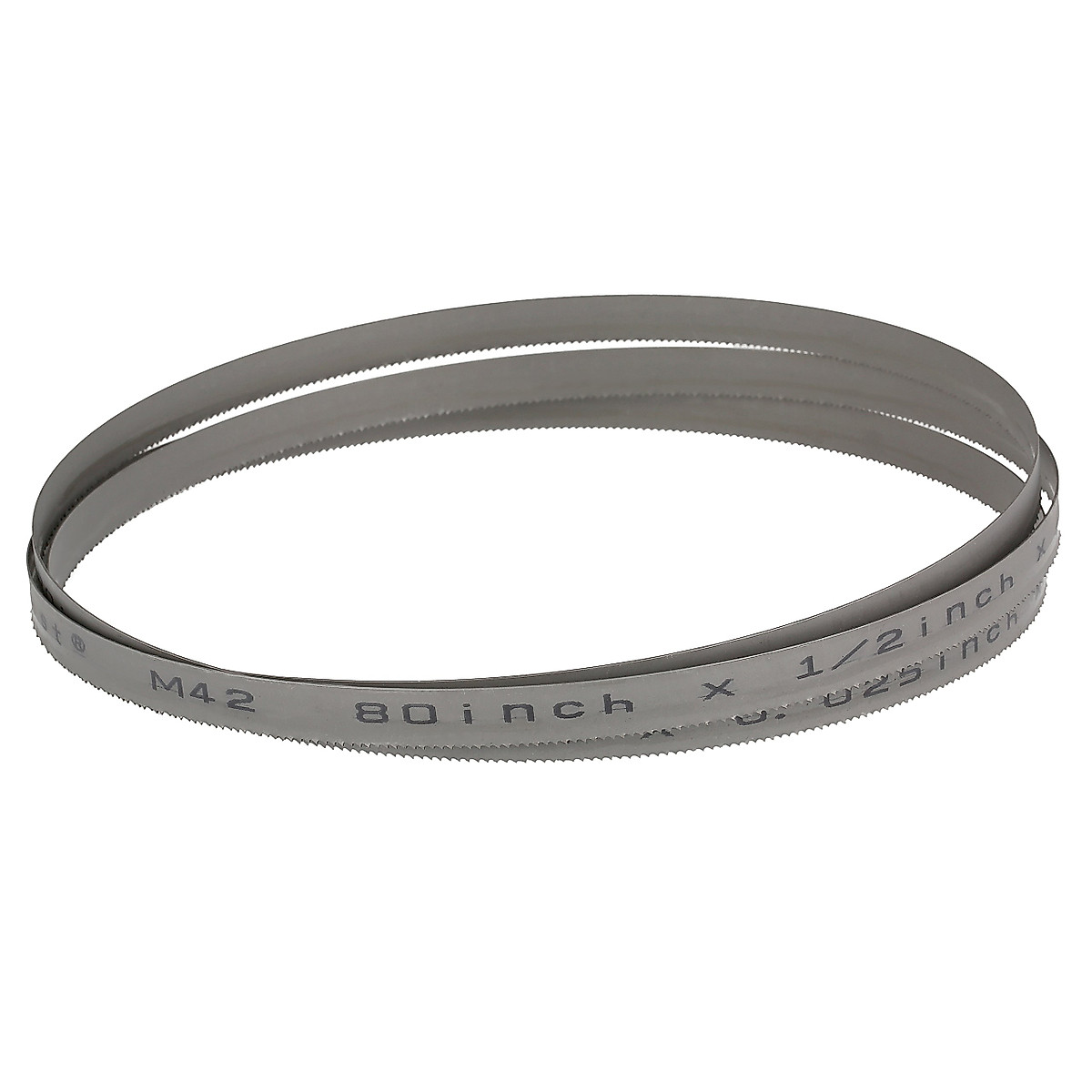 Imachinist S80121216 80" x 1/2" x 12/16TPI Bi-Metal Band Saw Blades for Soft Ferrous Metal Variable Teeth