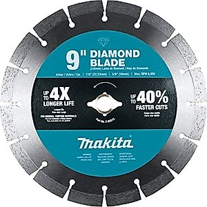 Makita E-02515 9" Diamond Blade, Segmented, General Purpose