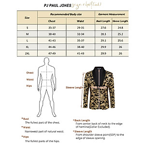PJ PAUL JONES Men's Suit Jackets Velvet Sequins Tuxedo Jacket Shawl Lapel Slim Fit Casual Blazer for Men Dinner Wine Red 2XL